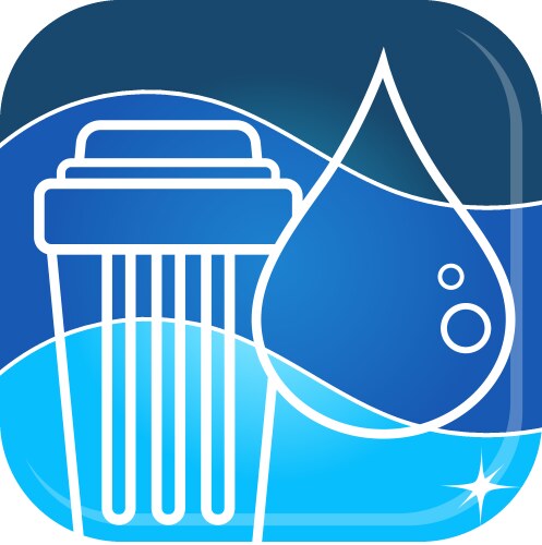 Symbol of filtration and water purification Vector Image