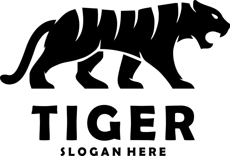 Logo Tiger Walking Vector Images (over 520)