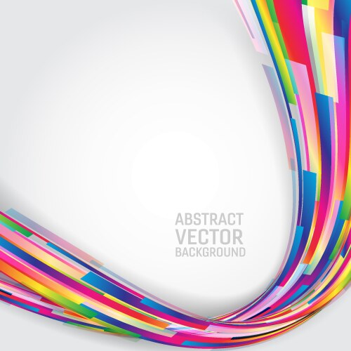 Abstract rainbow lines background Royalty Free Vector Image
