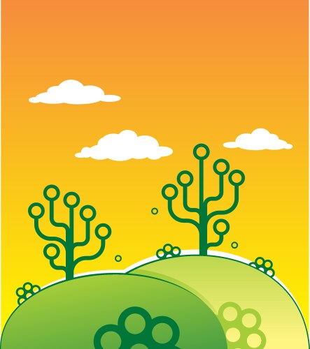 Cartoon tree Royalty Free Vector Image - VectorStock