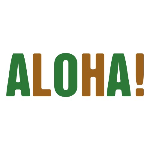 Aloha Font Hawaiian Vector Images (over 110)
