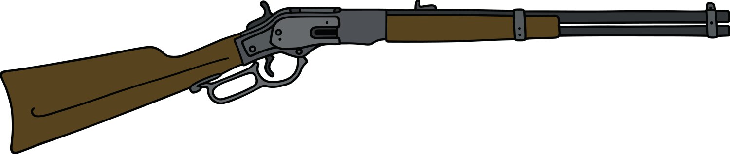Old rifle Royalty Free Vector Image - VectorStock