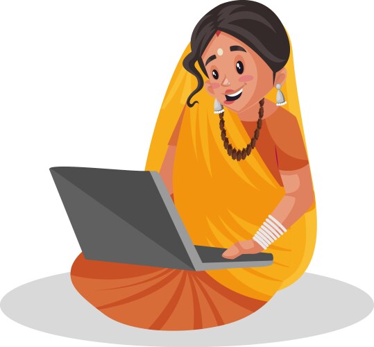 Priestess cartoon character Royalty Free Vector Image