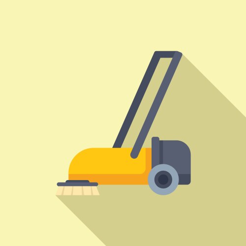 Cleaning floor machine using rotating brushes icon