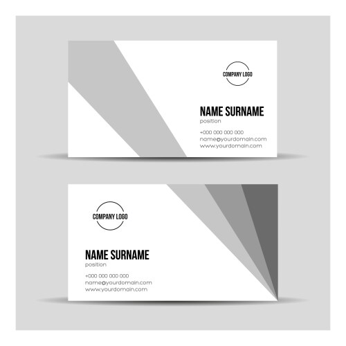 Modern business visiting card design Royalty Free Vector