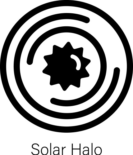 Solar cross Royalty Free Vector Image - VectorStock