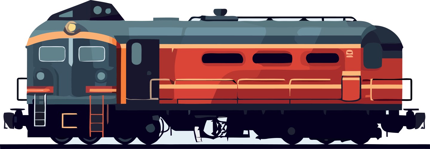Classic steam train Royalty Free Vector Image - VectorStock
