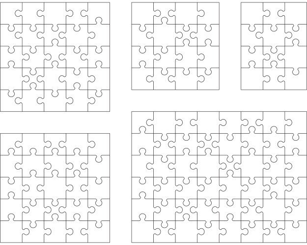 Organic texture pattern shape collection hand Vector Image