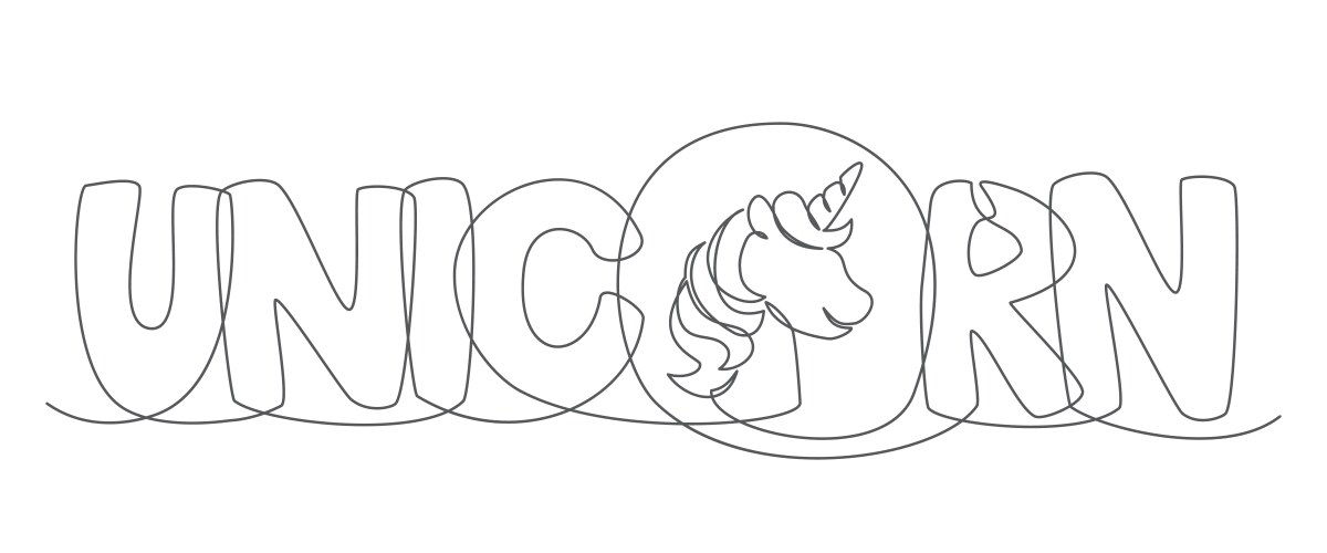 Unicorn Line Drawing Vector Images (over 4,500)