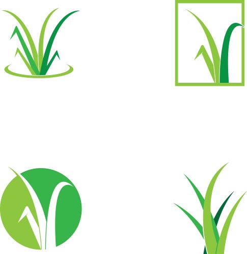 Grass logo Royalty Free Vector Image - VectorStock