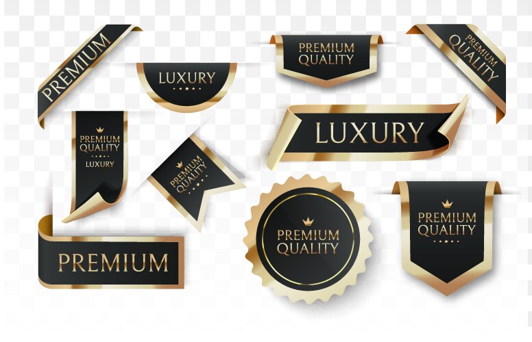 Premium stamp on white Royalty Free Vector Image