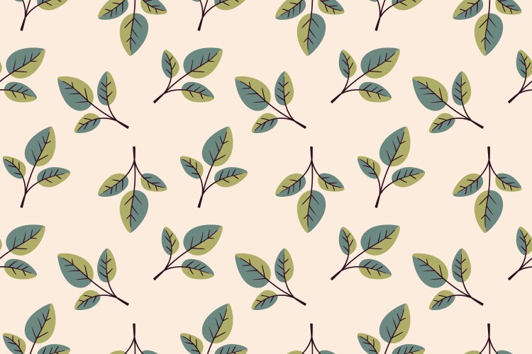 Hand drawn floral pattern design simple ornament Vector Image