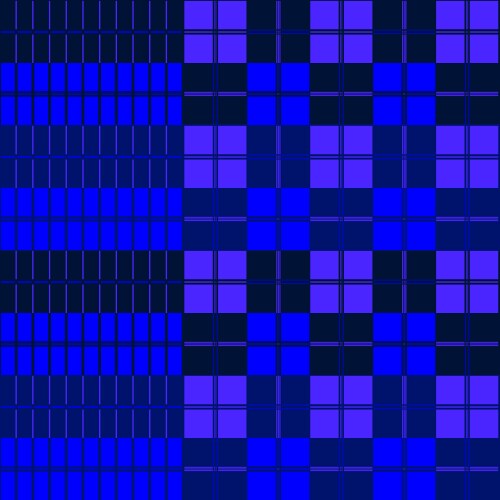 Sarung seamless pattern a03 blue color scheme Vector Image