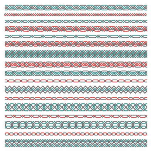 Collection of borders and decorative elements Vector Image