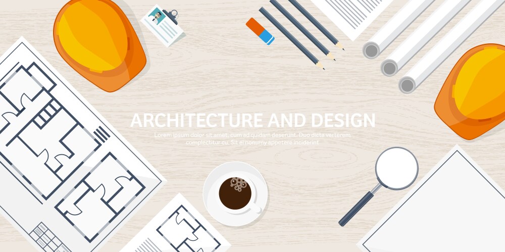 Engineering and architecture Royalty Free Vector Image