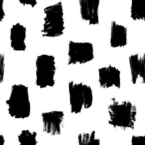 Seamless brush strokes pattern Royalty Free Vector Image