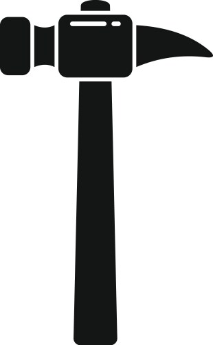 House hammer icon simple style Royalty Free Vector Image