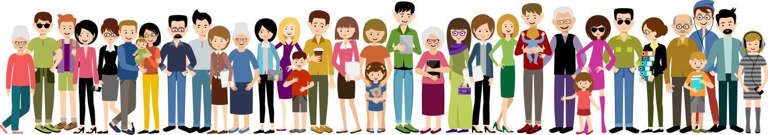 People in queue Royalty Free Vector Image - VectorStock
