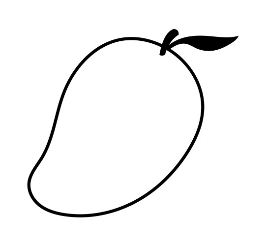 Mango Drawing Black and White Vector Images (over 420)