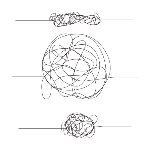 Insanely confusing line Royalty Free Vector Image