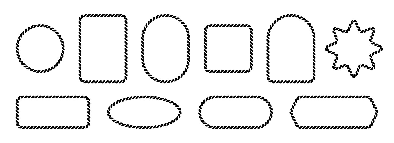 Rope Oval Vector Images (over 710)