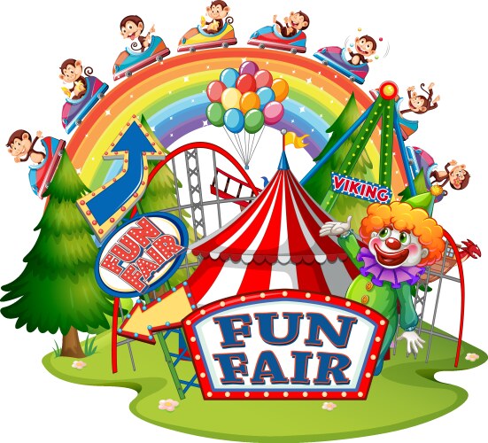 Monkey and swing Royalty Free Vector Image - VectorStock