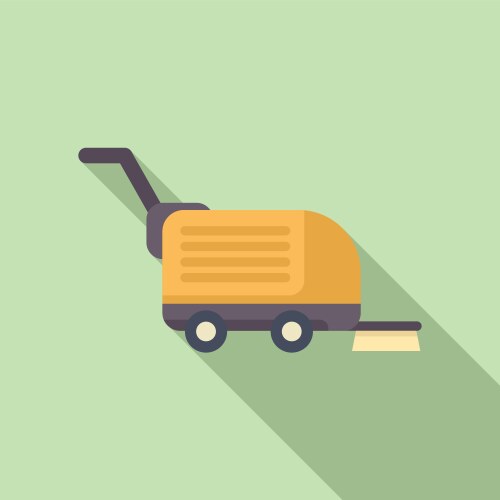 Street sweeper machine cleaning road cleaning Vector Image
