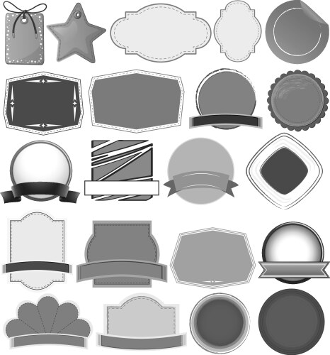 Labels Royalty Free Vector Image - VectorStock