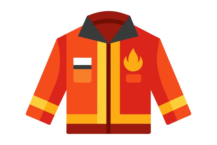 Fire extinguisher flat on white background Vector Image