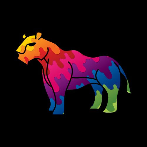 Head lion and lioness Royalty Free Vector Image