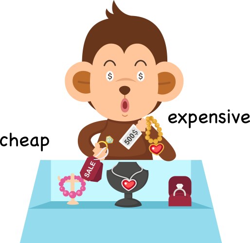 Opposite adjectives cry and laugh Royalty Free Vector Image