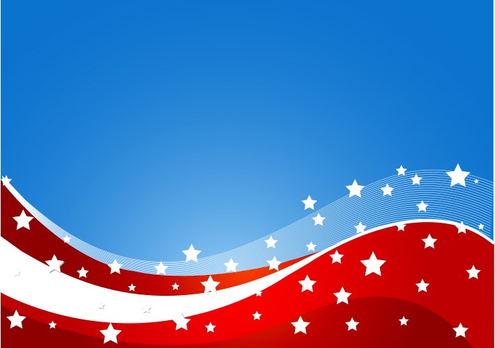 American flag background Royalty Free Vector Image