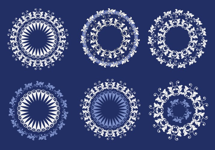 Lace pattern with flowers Royalty Free Vector Image