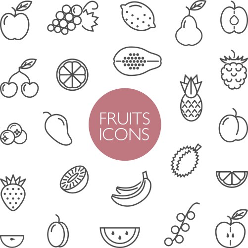 Fruits Outline Vector Images (over 110,000)