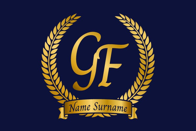 Gf logo Vector Images & Graphics for Commercial Use | VectorStock