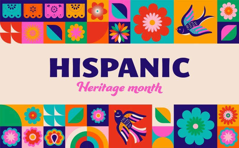 National hispanic heritage month celebration Vector Image