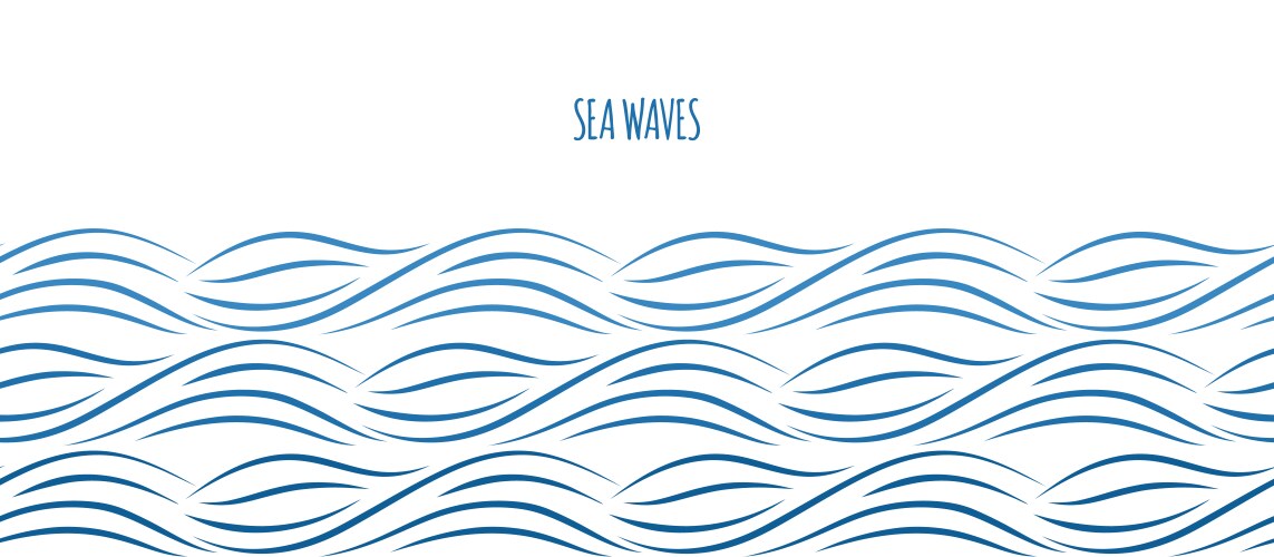 Ocean Wave Border Clip Art Green / Blue Ocean Waves Nautical / Sea