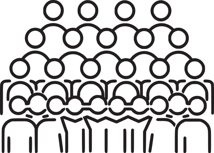 Crowd icon Royalty Free Vector Image - VectorStock