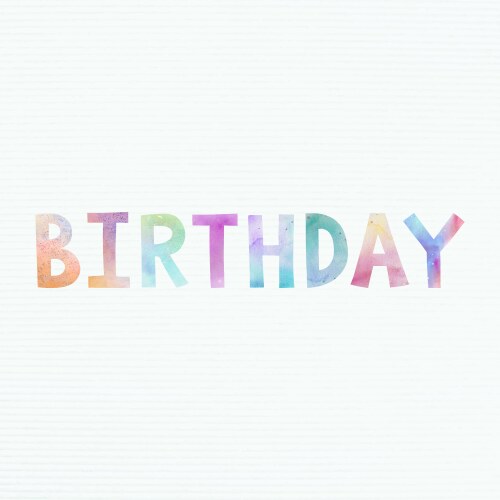 Happy Birthday Word Art Vector Images (over 2,300)