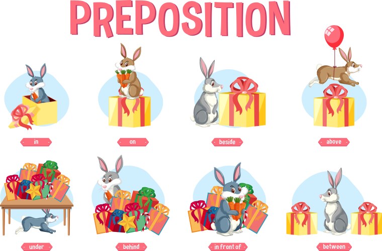 Rabbit Flashcard Vector Images (over 170)