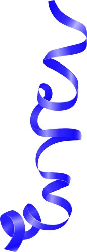 Realistic streamers Royalty Free Vector Image - VectorStock