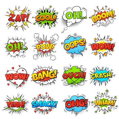 Comic Bubble Vector Images (over 100,000)