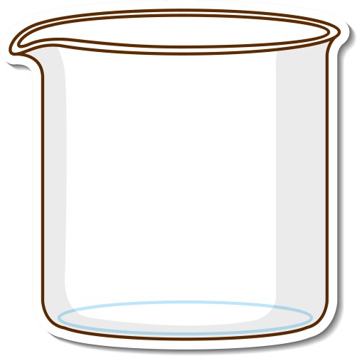 Medicine laboratory glassware cartoon Royalty Free Vector