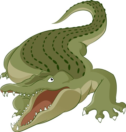 Ferocious strong crocodile Royalty Free Vector Image