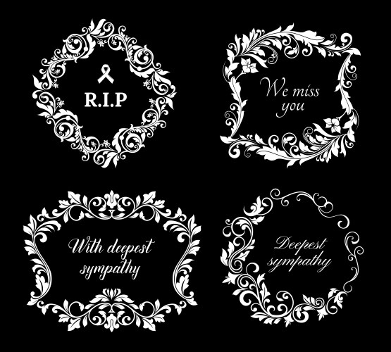 Funeral Border Vector Images (over 670)
