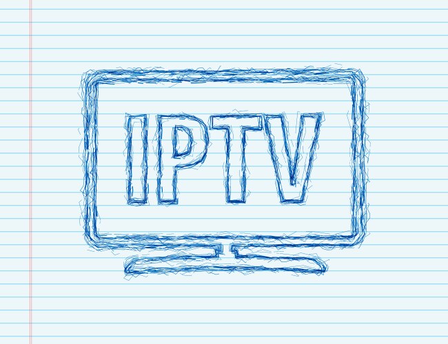 Iptv badge icon logo stock Royalty Free Vector Image