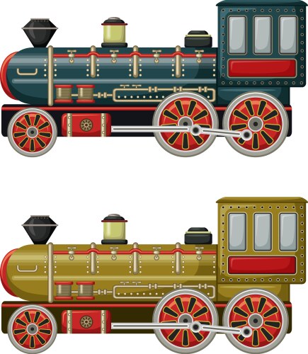 Set of vintage toys Royalty Free Vector Image - VectorStock