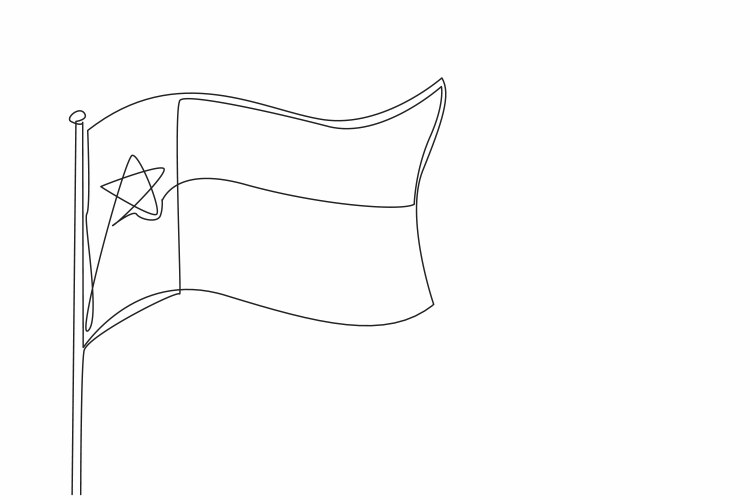 American Flag Line Drawing Vector Images (over 860)