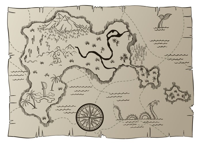 Treasure Map Cartoon Vector Images (over 2,900)