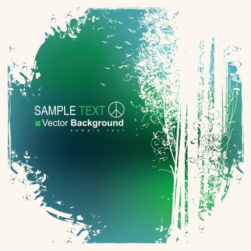 Rocky ground with growing trees natural forest Vector Image